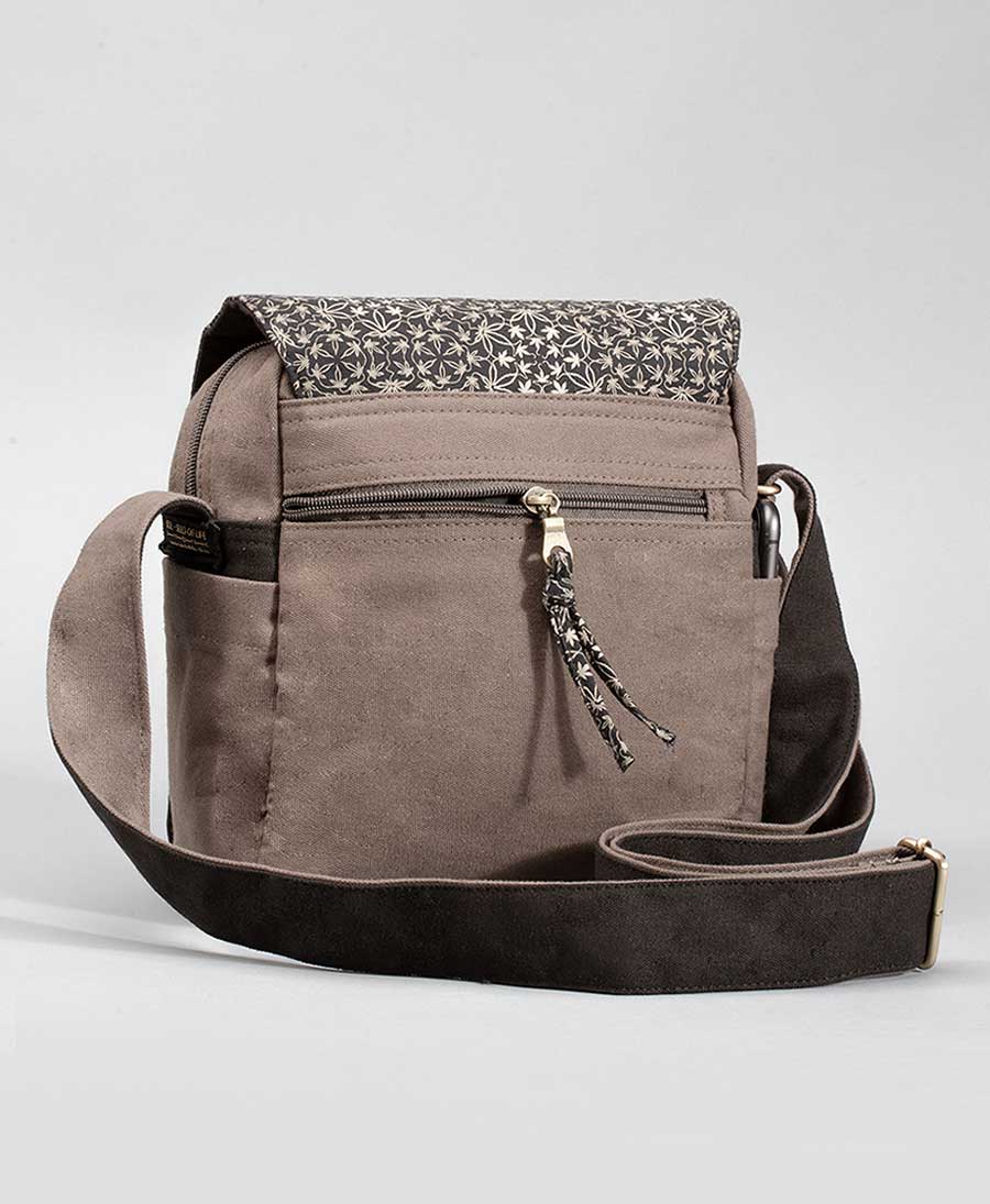 canvas crossbody bag unisex over the shoulder marijuana leaf print